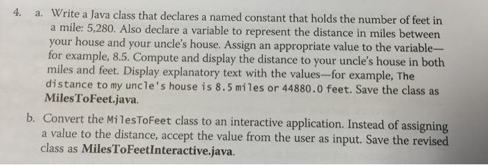 Solved Write A Java Class That Declares A Named Constant