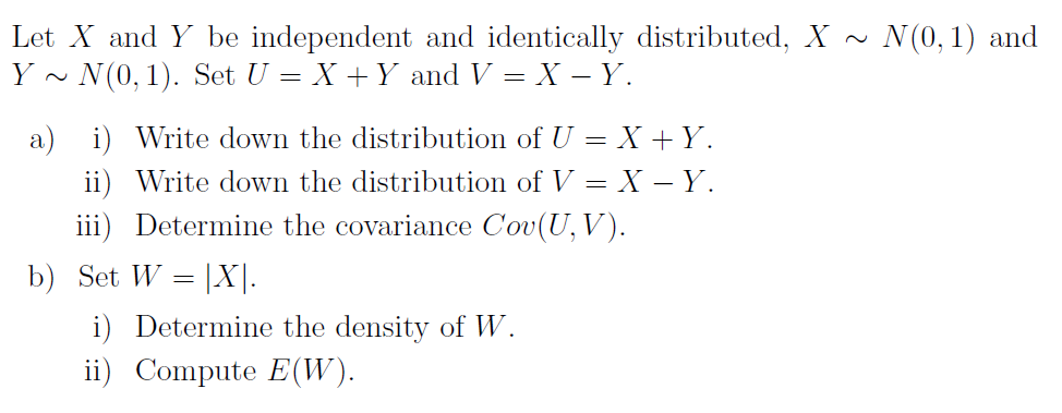 Solved Let X and Y be independent and identically | Chegg.com