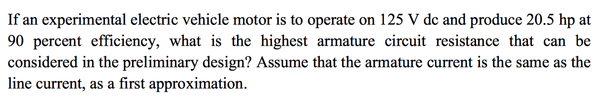 Solved If an experimental electric vehicle motor is to | Chegg.com