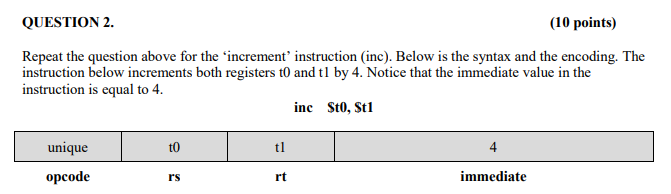 Solved QUESTION 2. (10 points) Repeat the question above for | Chegg.com