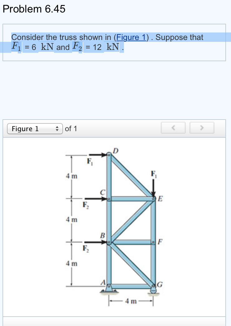 Solved Determine The Force In Member Bf And State If The