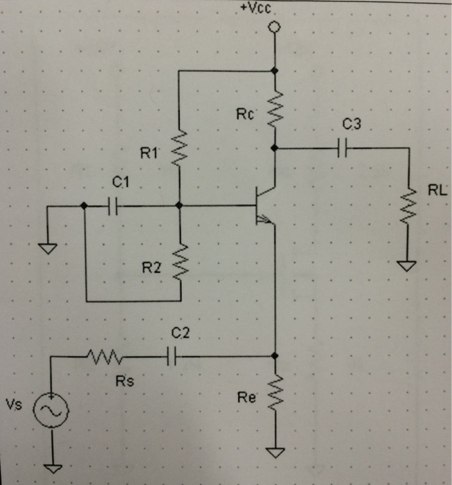 Solved For the common base amplifier configuration shown, | Chegg.com
