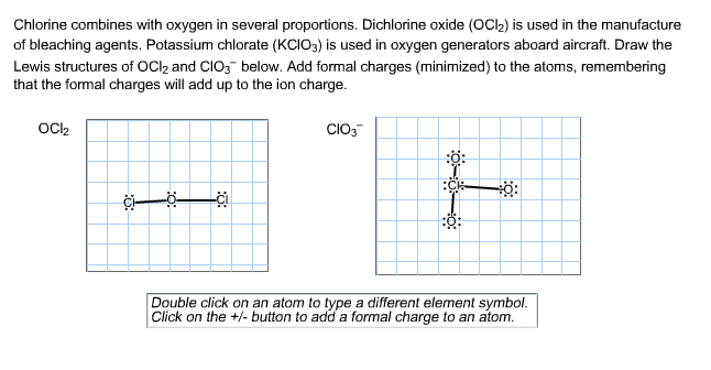 Solved Chlorine combines with oxygen in several proportions. | Chegg.com