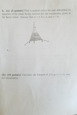 Solved Find a normal vector for and determine an equation of | Chegg.com