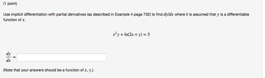 Solved Use implicit differentiation with partial derivatives | Chegg.com