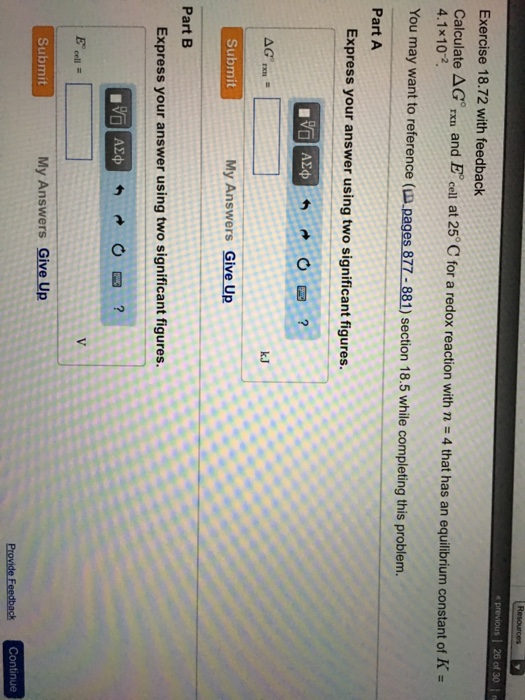 Solved Calculate delta G degree_ rxn and E degree _cell at | Chegg.com