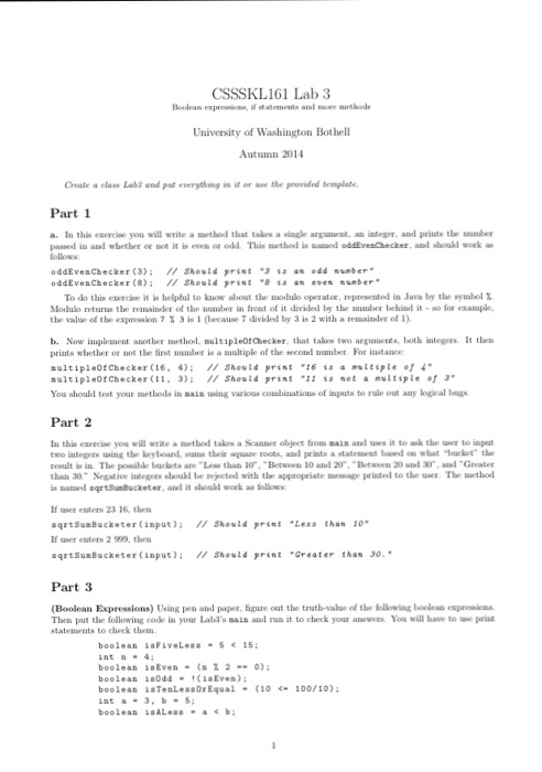 Solved In this exercise you will write a method that takes a | Chegg.com