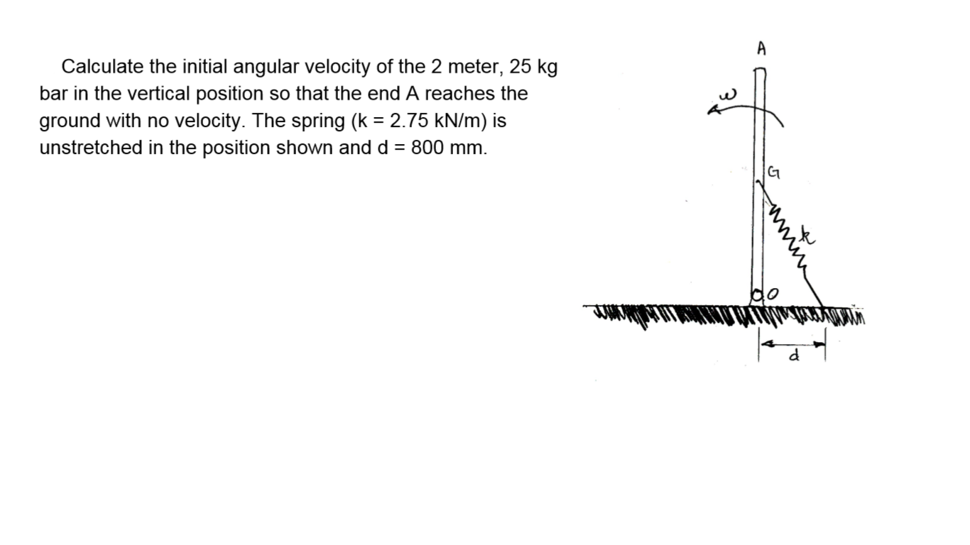 Solved Calculate the initial angular velocity of the 2 | Chegg.com