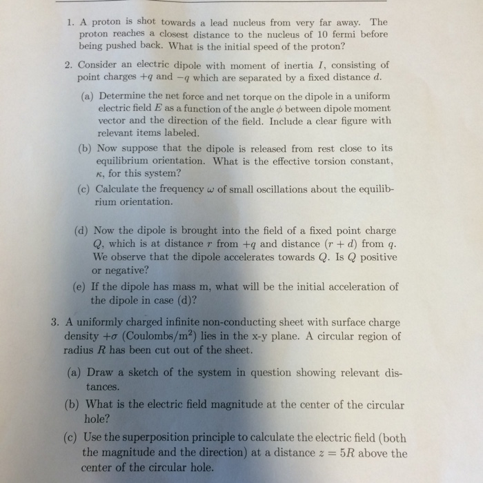 Solved Only second & third problem.. Physics -2- -Find the | Chegg.com