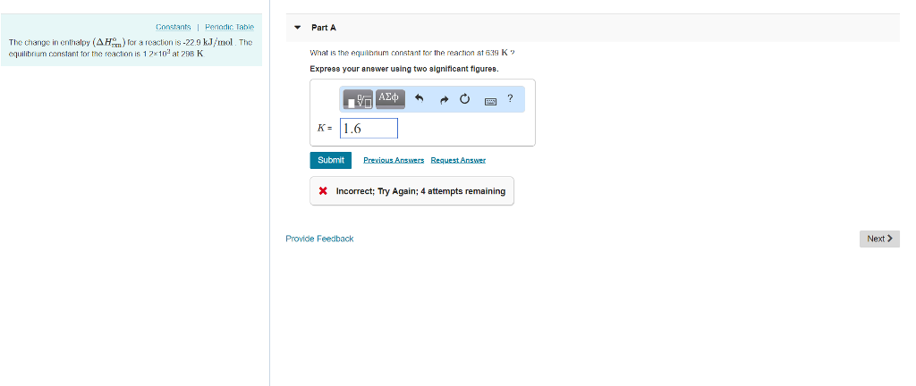 Solved Constants I Penodic. Table Part A The change in | Chegg.com