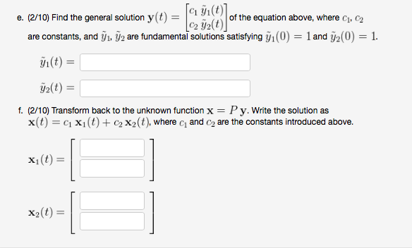 Solved 10 points) Consider the IVP the vector-valued | Chegg.com