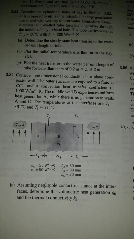 Solved Consider one-dimensional conduction in a plane | Chegg.com Solved Consider one-dimensional conduction in a plane | Chegg.com