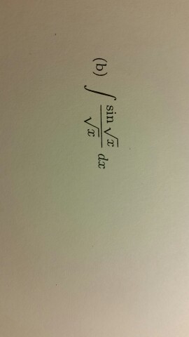 Solved Evaluate: integral sin x/x dx | Chegg.com