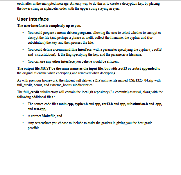 Assignment Overview Cryptography is the science of | Chegg.com