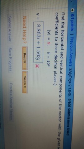 Solved Find the horizontal and vertical components of the | Chegg.com