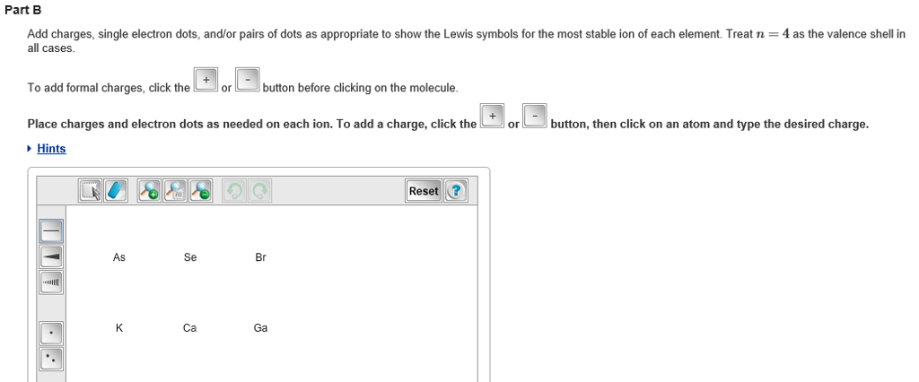 Solved Add charges, single electron dots, and/or pairs of | Chegg.com