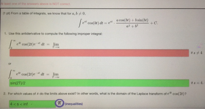 Solved From a table of integrals, we know that for a, b 0. | Chegg.com