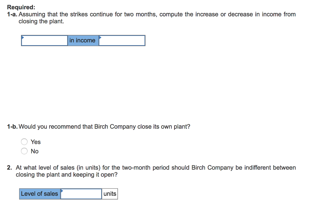 Solved Problem 9-8 Deciding Whether to Shut Down or Continue | Chegg.com