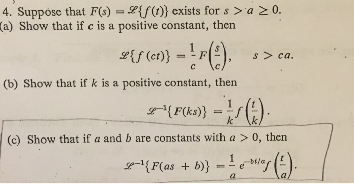 Solved Show that if a and b are constants with a > 0, | Chegg.com