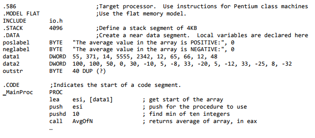 Solved Below, I give you some partial code for an assembly | Chegg.com