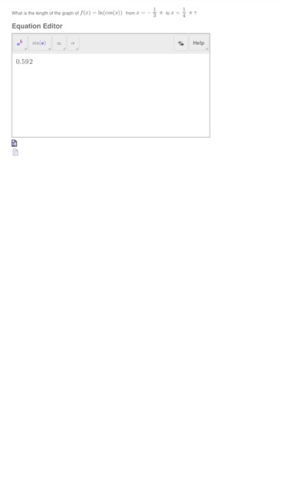 Solved What is the length of the graph of f(x) = ln (cos(x)) | Chegg.com