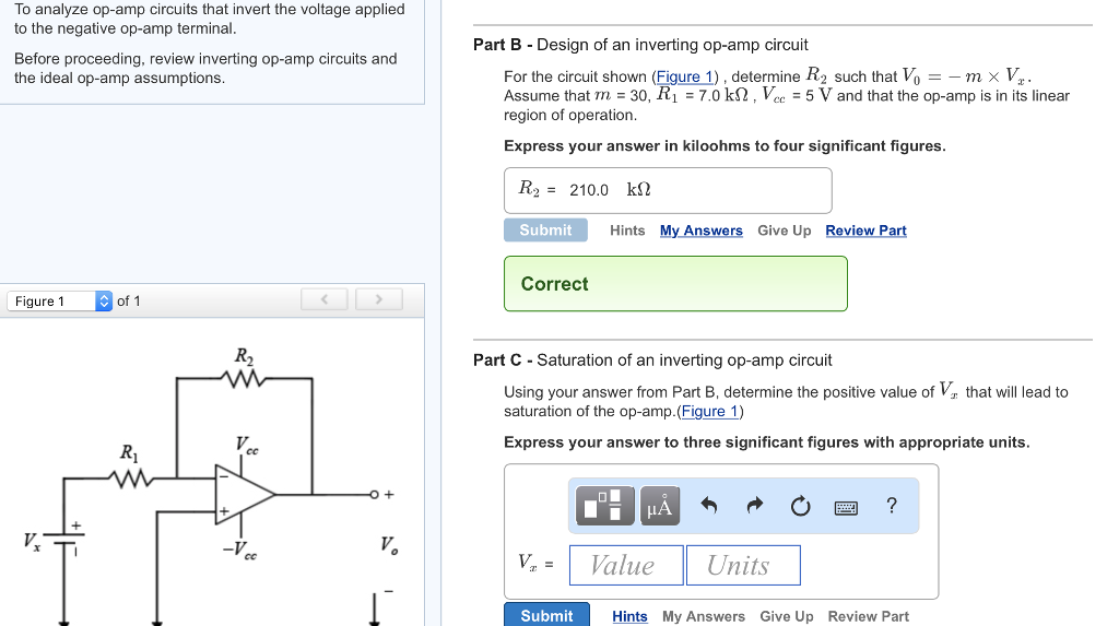 Solved To analyze op-amp circuits that invert the voltage | Chegg.com