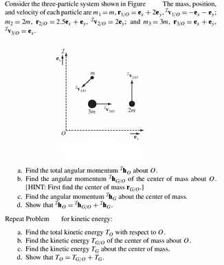 Solved: Consider The Three-particle System Shown In Figure... | Chegg.com