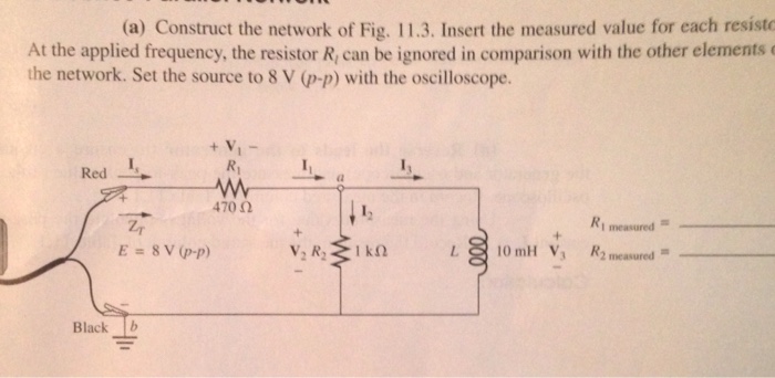 Solved (a) Construct the network of Fig. 11.3. Insert the | Chegg.com