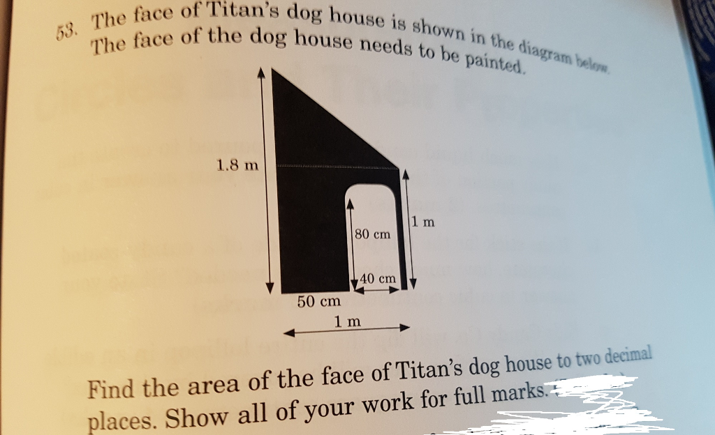 Solved e face of Titan's s dog house house of the dog house | Chegg.com