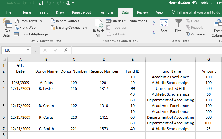 Please follow the normalization steps I want to see | Chegg.com