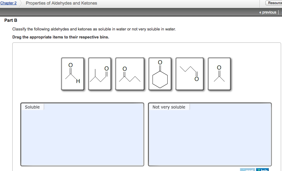 Solved Classify the following aldehydes and ketones as | Chegg.com