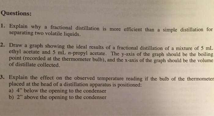 Explain Why A Fractional Distillation Is More