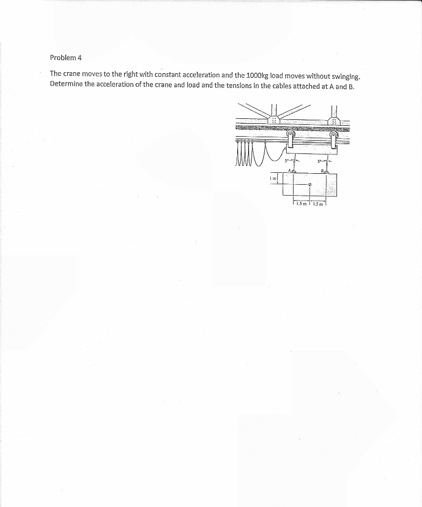 Solved The crane moves to the right with constant | Chegg.com