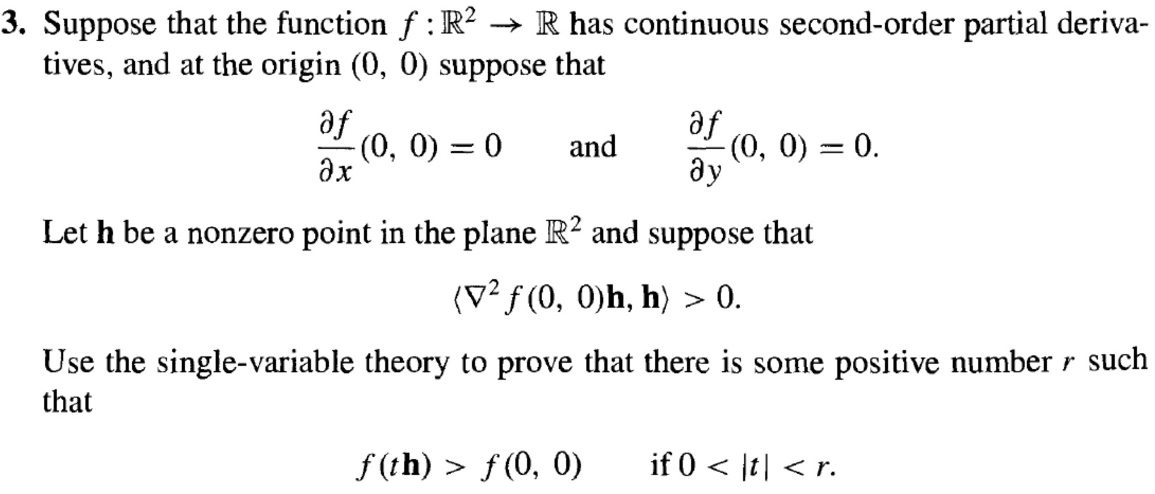 Suppose that the function f : R2 rightrrow R has | Chegg.com