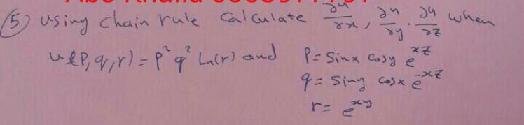 Solved Using chain rule calculate partial differential | Chegg.com