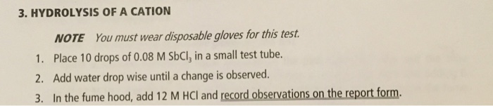 Solved The equation is: Sb^+3(aq) + Cl^-(aq) + H2O(l) | Chegg.com