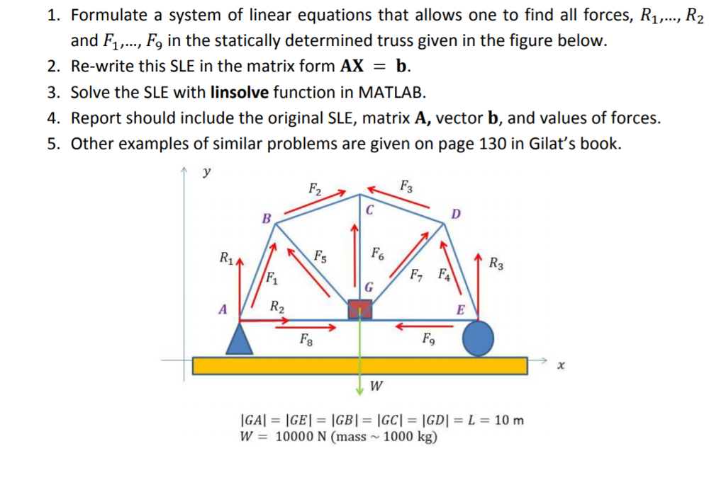 Solved 1. Formulate a system of linear equations that allows | Chegg.com