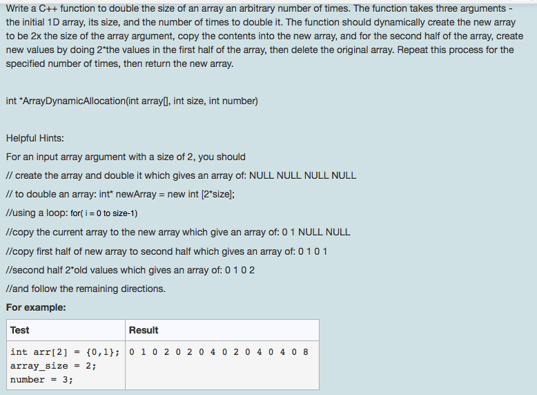 Solved Trying To Figure Out This Array Double But I Keep
