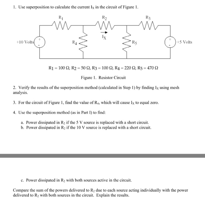 Solved Use superposition to calculate the current I_x in the | Chegg.com