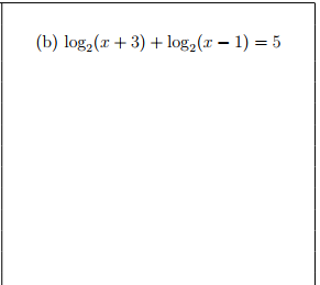 Solved Solve: log_2(x + 3) + log_2(x - 1) = 5 | Chegg.com