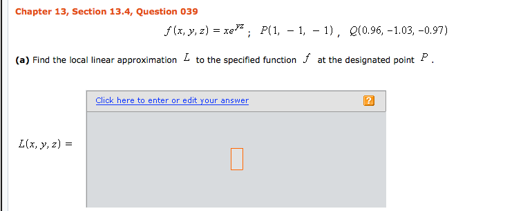 Solved (b) Compare the error in approximating f by L at the | Chegg.com