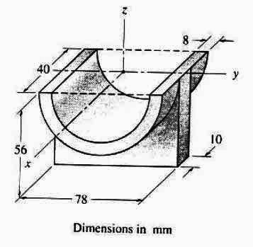 Solved Find the centroid of the volume shown below. | Chegg.com