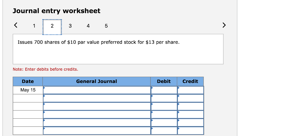Solved value: 13.00 points Exercise 10-5 Record common | Chegg.com