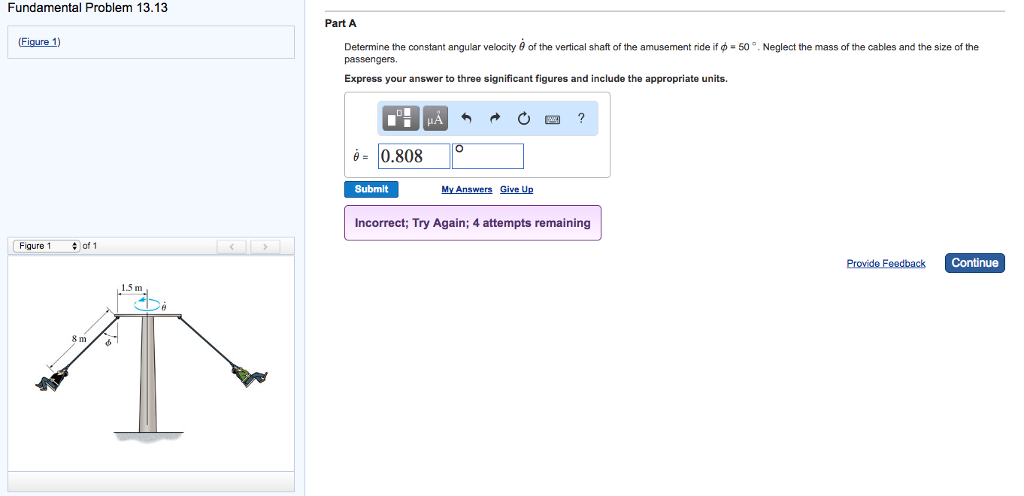 Solved Determine the constant angular velocity theta of | Chegg.com