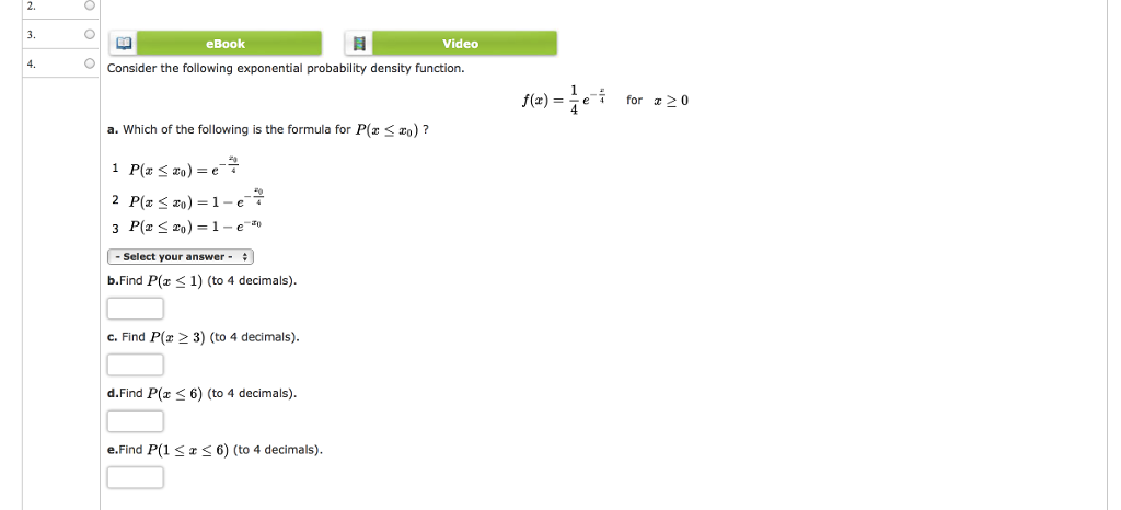 Solved 2. 3. eBook Video 4. Consider the following | Chegg.com Solved 2. 3. eBook Video 4. Consider the following | Chegg.com