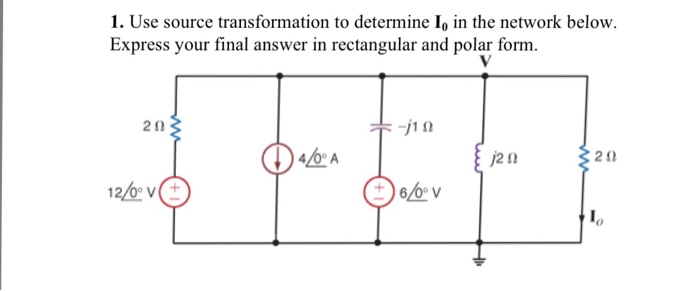 Solved Use source transformation to determine I_0 in the | Chegg.com