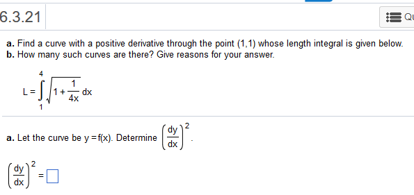 Solved Find a curve with a positive derivative through the | Chegg.com