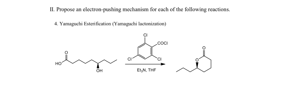 Solved II. Propose an electron-pushing mechanism for each of | Chegg.com
