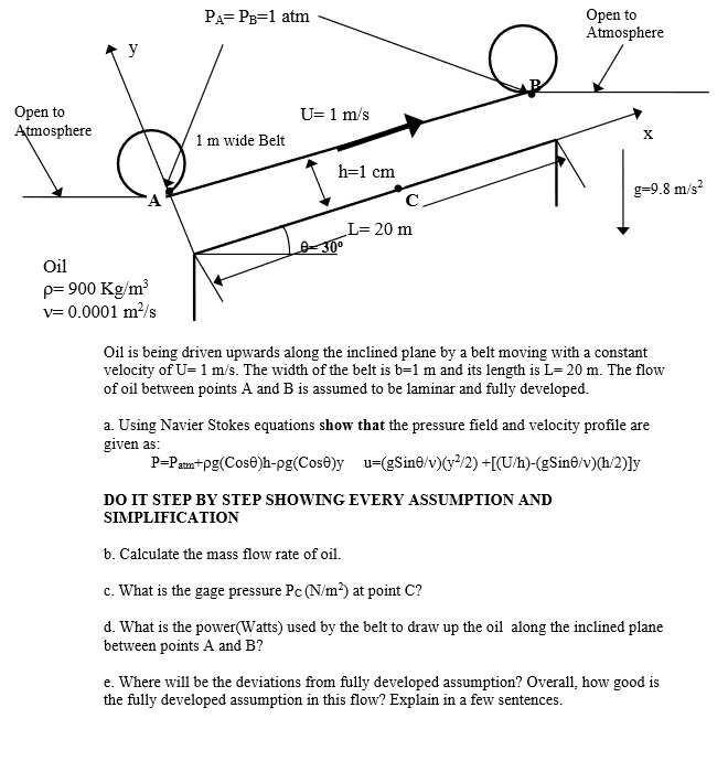 PA- PF-1 atm Open to Atmosphere Open to 1 m/s | Chegg.com