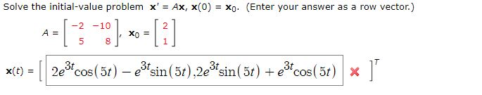 Solved solve the initial-value problem x' = Ax, x(0) = x0. | Chegg.com